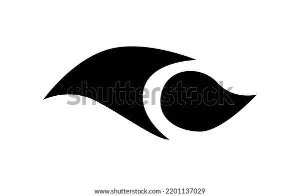 Eye On Fire Pictogram Logo Simplified Stock Vector (Royalty Free ...