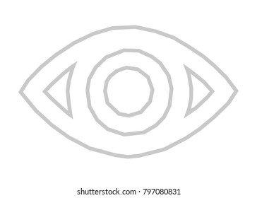 Eye Polygon Line On Abstract Background Stock Vector (Royalty Free ...