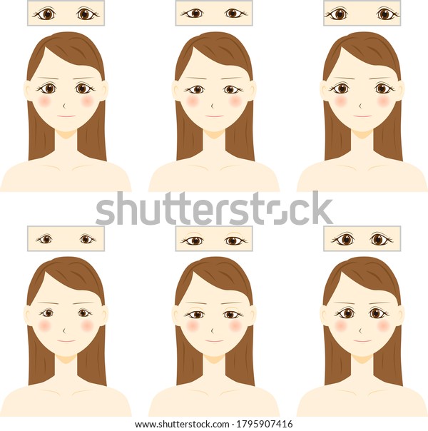 Eye Shapes Types Various Female Eye Stock Vector (Royalty Free ...
