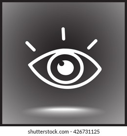 Eye Sign Icon Vector Stock Vector (Royalty Free) 1244445718
