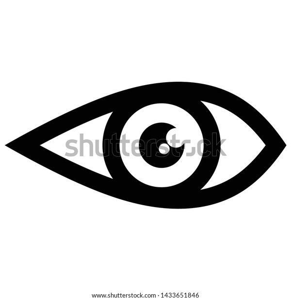 Eye Simple Icon Vector Illustrationvector Stock Vector (Royalty Free ...
