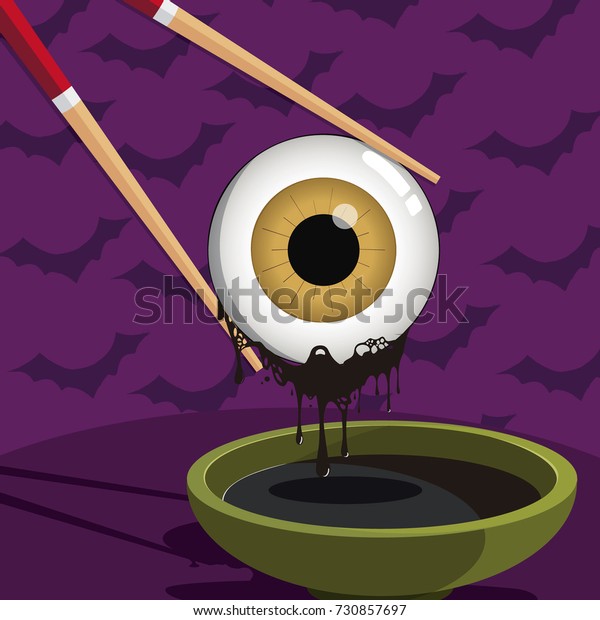 Eye Sushi Halloween Stock Vector (Royalty Free) 730857697 | Shutterstock