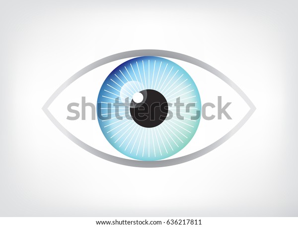 Eye Symbol Vector Logo Design Colorful Stock Vector (Royalty Free ...