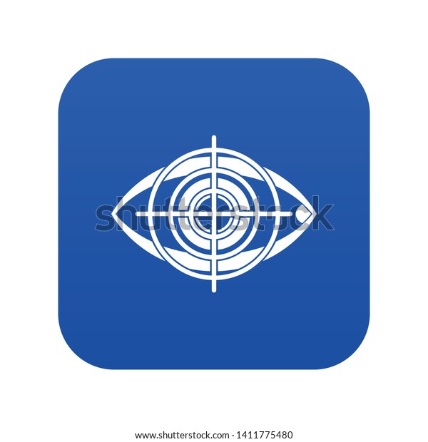 Eye Target Icon Digital Blue Any Stock Vector (Royalty Free) 1411775480 ...