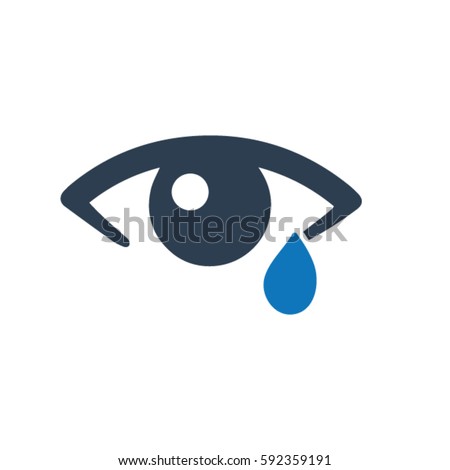 Eye Tear Icon Stock Vector (Royalty Free) 592359191 - Shutterstock