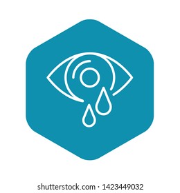 Eye Tears Icon Outline Eye Tears Stock Vector (Royalty Free) 1423449032 ...