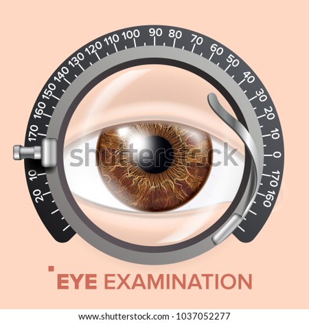 Eye Test Banner Vector Clinic Consultation Stock Vector (Royalty Free ...