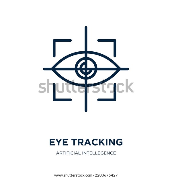 Eye Tracking Icon Artificial Intellegence Future Stock Vector (Royalty ...