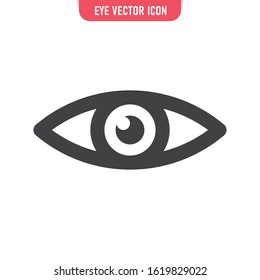 Eye Vector Icon Human Vision Symbol Stock Vector (Royalty Free ...