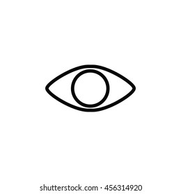 Eye Visible Password Outline Icon Stock Vector (Royalty Free) 456314920
