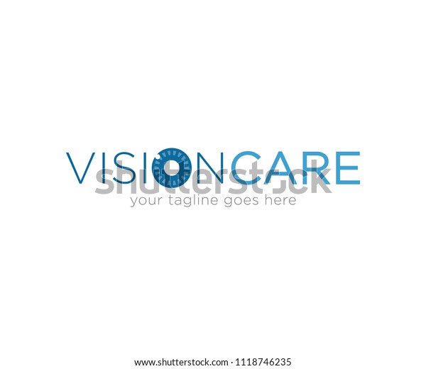 Eye Vision Care Logo Design Vector Stock Vector (Royalty Free ...
