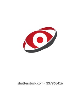 Eye Vision Icon Logo Circle Swoosh Stock Vector (Royalty Free ...