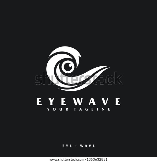 Eye Wave Logo Design Concept Illustration Stock Vector (Royalty Free ...