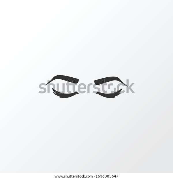 Eyebrows Icon Symbol Premium Quality Isolated Stock Vector (Royalty ...