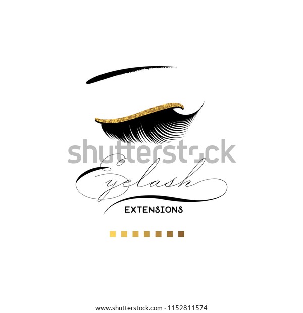 Eyelash Extension Banner Template Makeup Cosmetic Stock Vector (Royalty ...