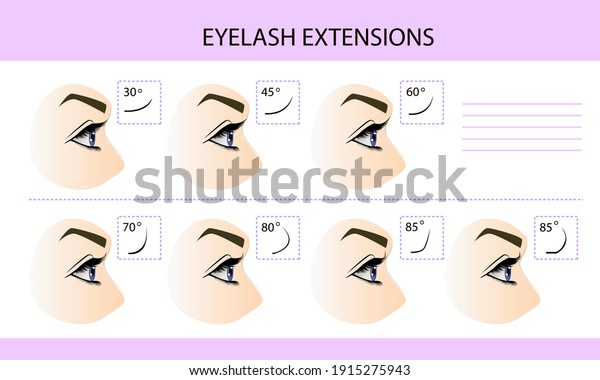 Eyelash Extension Infographics Step By Step Stock Vector (Royalty Free ...