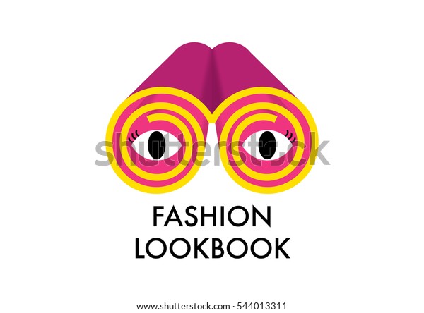 Eyes Book Binocular Logo Stock Vector (Royalty Free) 544013311