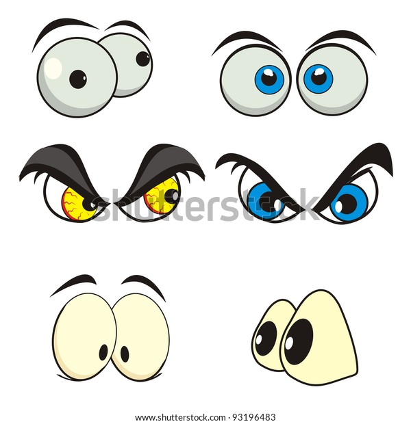 Eyes Cartoon Stock Vector (Royalty Free) 93196483