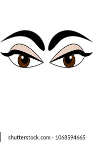 Female Eye Winking Flirting Sketch Vector Stock Vector (Royalty Free ...