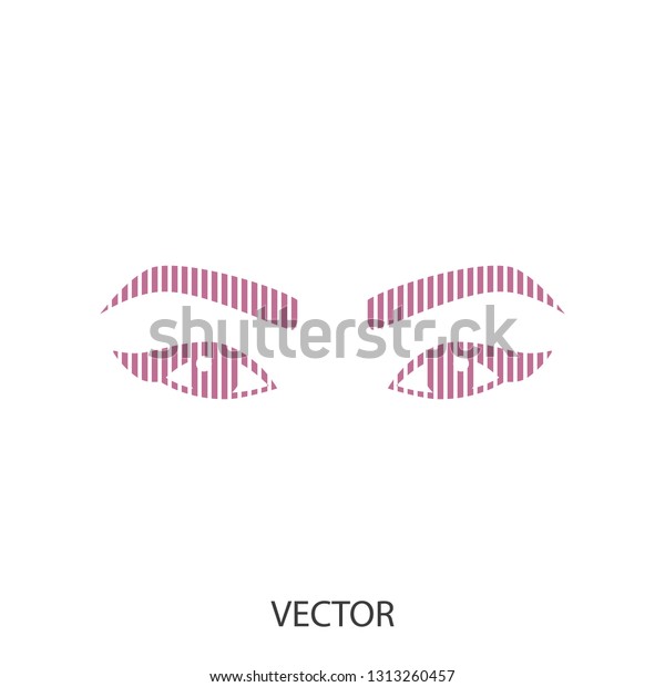 Eyes Eyebrows Icon Vector Stock Vector (Royalty Free) 1313260457 ...