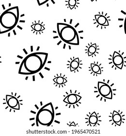Eyes Line Art Seamless Pattern Vector Stock Vector (Royalty Free ...
