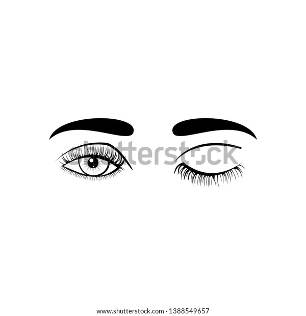 Eyes On White Background Eye Logo Stock Vector (Royalty Free ...
