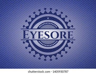 Eyesore Emblem Jean Texture Vector Illustration Stock Vector (Royalty ...