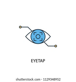 Eyetap Concept Line Icon Simple Element Stock Vector (Royalty Free ...