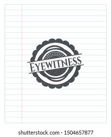 Eyewitness Pencil Draw Vector Illustration Detailed Stock Vector ...