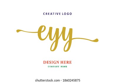 Eyp Lettering Logo Simple Easy Understand Stock Vector (Royalty Free ...