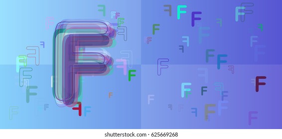 F Alphabet Vector Background Stock Vector (Royalty Free) 625669268 ...