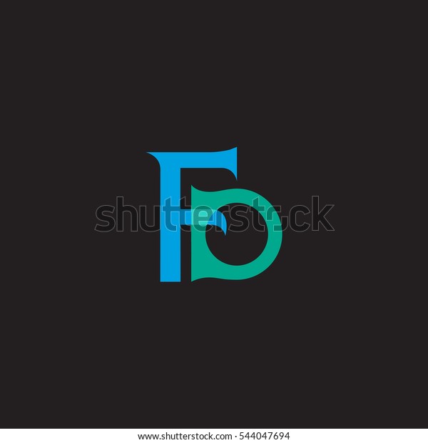 F D Letter Logo Design Vector Stock Vector (Royalty Free) 544047694 ...