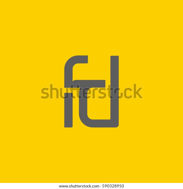 F D Letter Logo Design Vector Stock Vector (Royalty Free) 590328950 ...