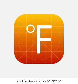 F Degree Icon Stock Vector (Royalty Free) 464532104 | Shutterstock
