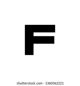 F Font Logo Modern Design Vector Stock Vector (Royalty Free) 1360362221 ...