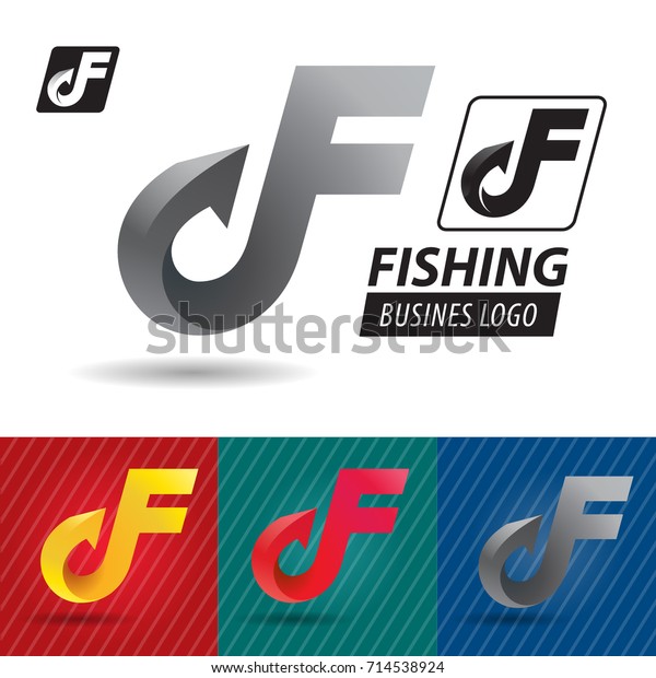 F Hook Fishing Logo Stock Vector (Royalty Free) 714538924 | Shutterstock