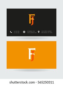 F J Letter Logo Design Vector Stock Vector (Royalty Free) 565250311 ...