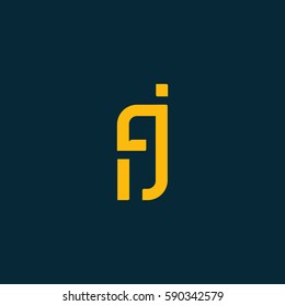 F J Letter Logo Design Vector Stock Vector (Royalty Free) 590342579 ...
