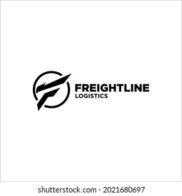 F Letter Logistic Logo Design Stock Vector (Royalty Free) 2021680697 ...