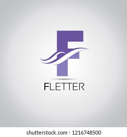 F Letter Waves Logo Stock Vector (Royalty Free) 1216748500 | Shutterstock