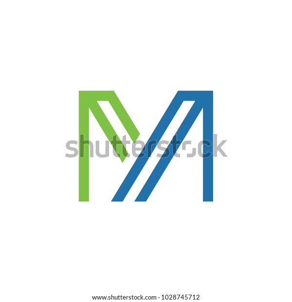 F M Logo Design Template Stock Vector (Royalty Free) 1028745712 ...