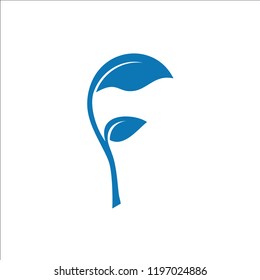 F Natural Logo Vector Stock Vector (Royalty Free) 1197024886 | Shutterstock