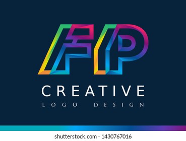 P F Logo Pf Letter Design Stock Vector (Royalty Free) 1436120612