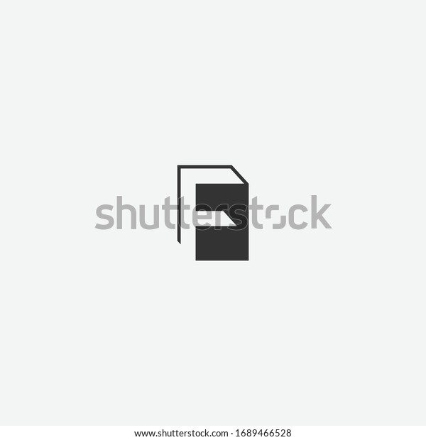 F Single Letter Designs Logo Icons Stock Vector (Royalty Free) 1689466528