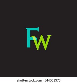 F W Letter Logo Design Vector Stock Vector (Royalty Free) 544051378 ...