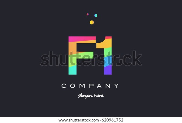 F1 F 1 One Letter Number Stock Vector (Royalty Free) 620961752 ...