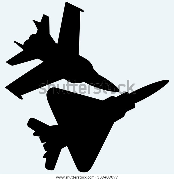 F18 Jet Fighters Flying Sky Isolated Stock Vector (Royalty Free ...