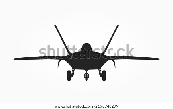 F22 Raptor Fighter Jet Front View: เวกเตอร์สต็อก (ปลอดค่าลิขสิทธิ์ ...