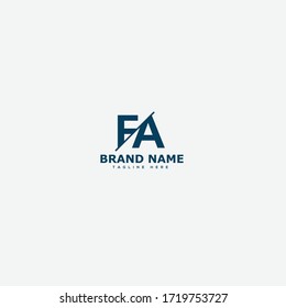 Fa Letter Type Logo Design Vector Stock Vector (Royalty Free ...