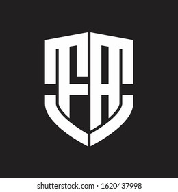 Fa Logo Monogram Emblem Shield Shape Stock Vector (Royalty Free ...